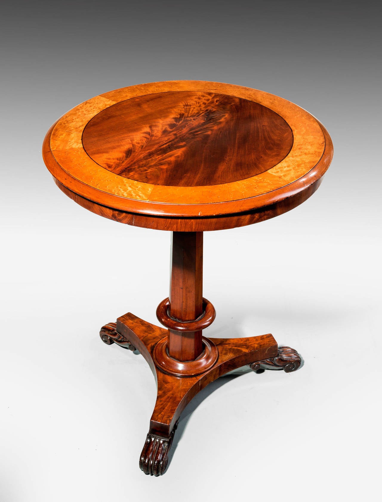 Regency Period Mahogany Circular Occasional Table at 1stDibs