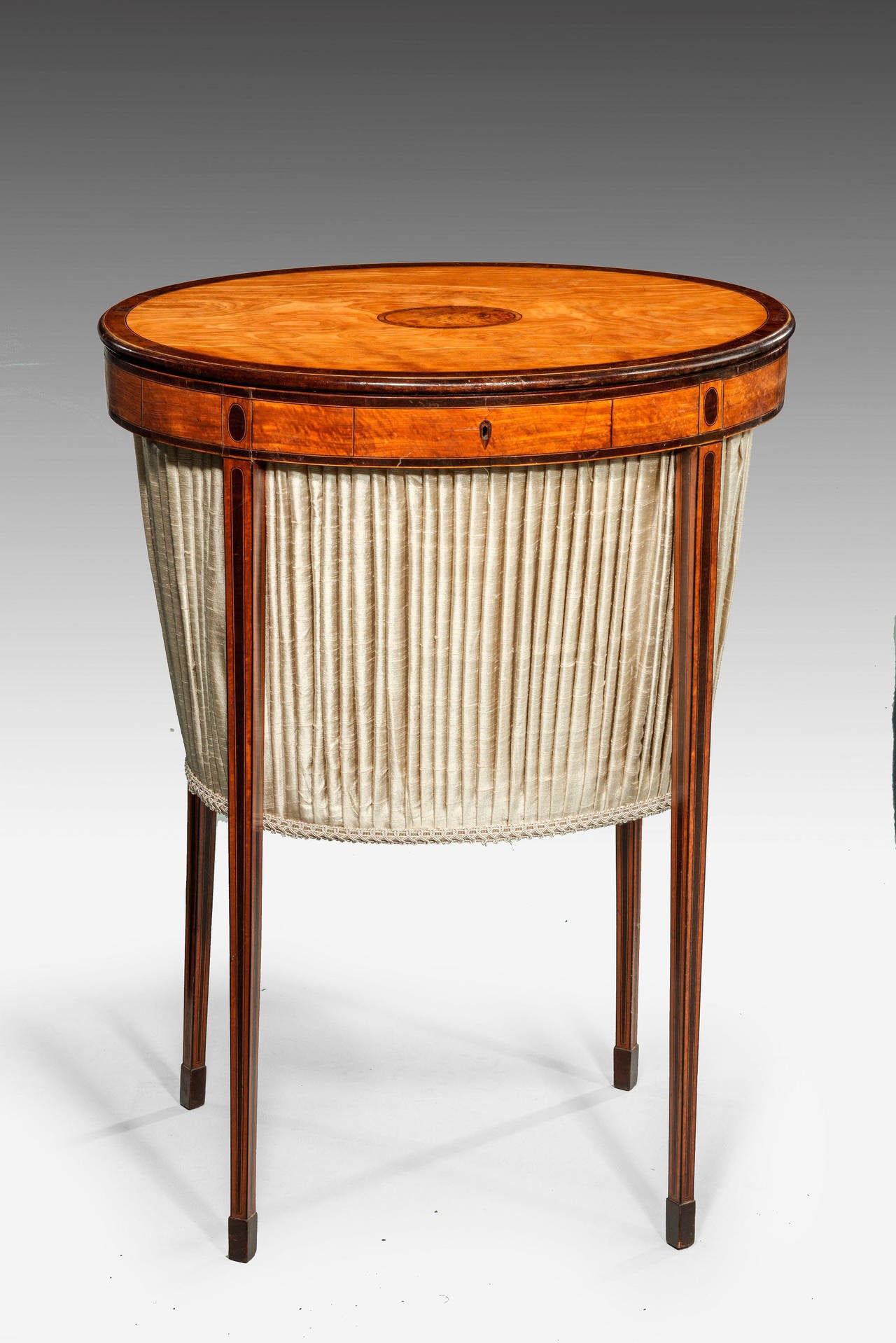 George III Period Satinwood Work Table For Sale at 1stDibs