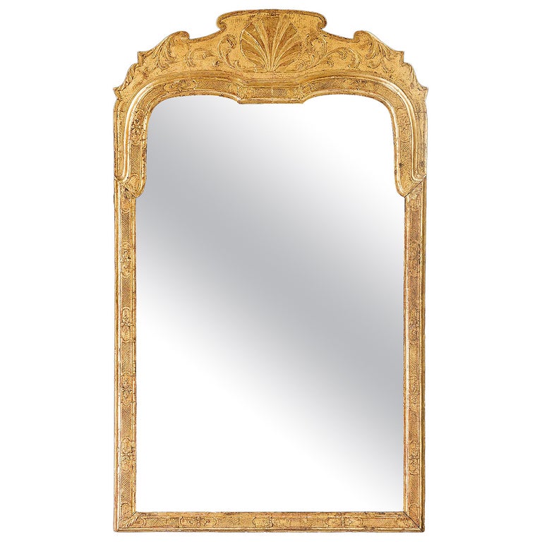 Queen Anne Period GIltwood Mirror at 1stDibs
