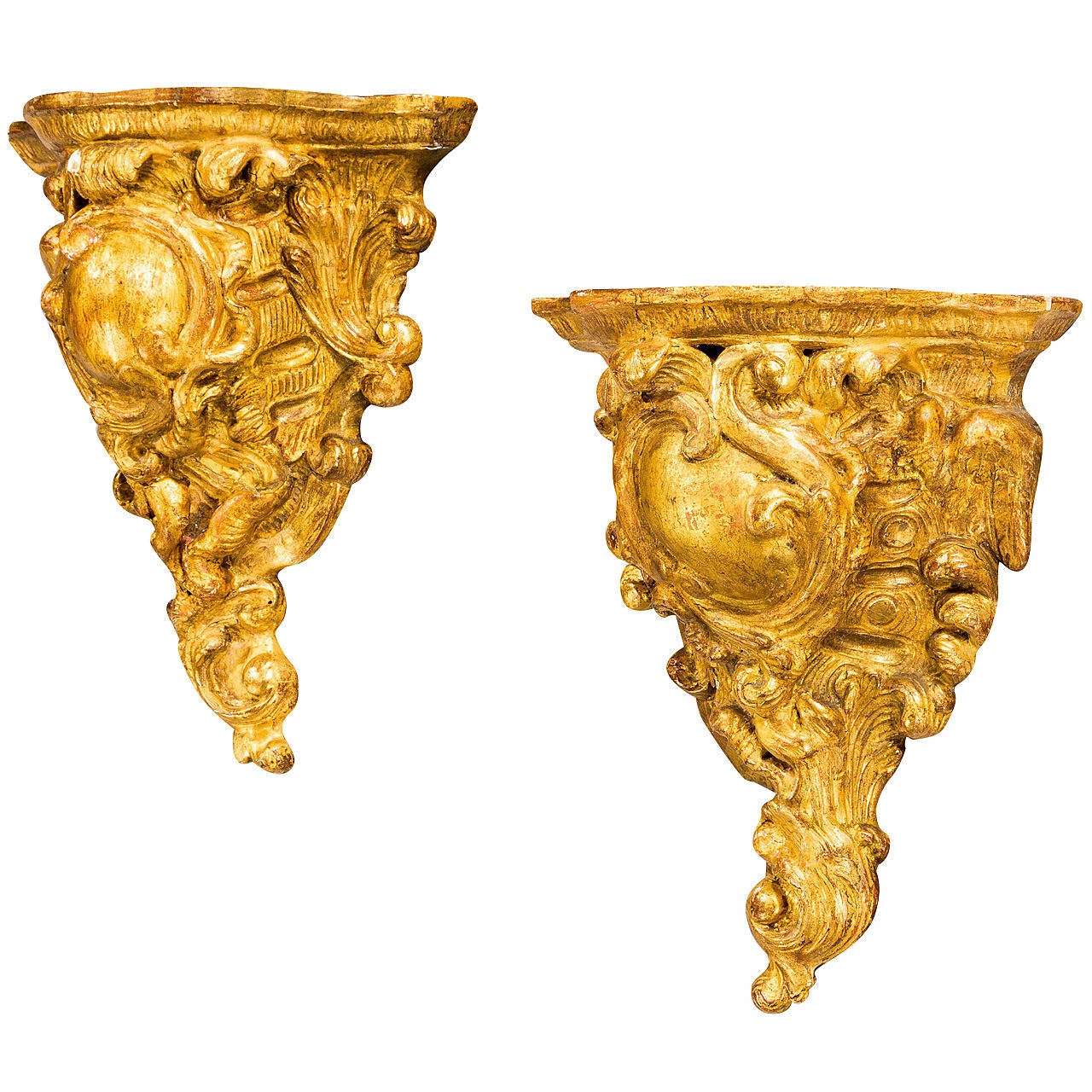 Pair of Qing Dynasty, 18th/19th C. Chinese Porcelain Carp Form Wall ...