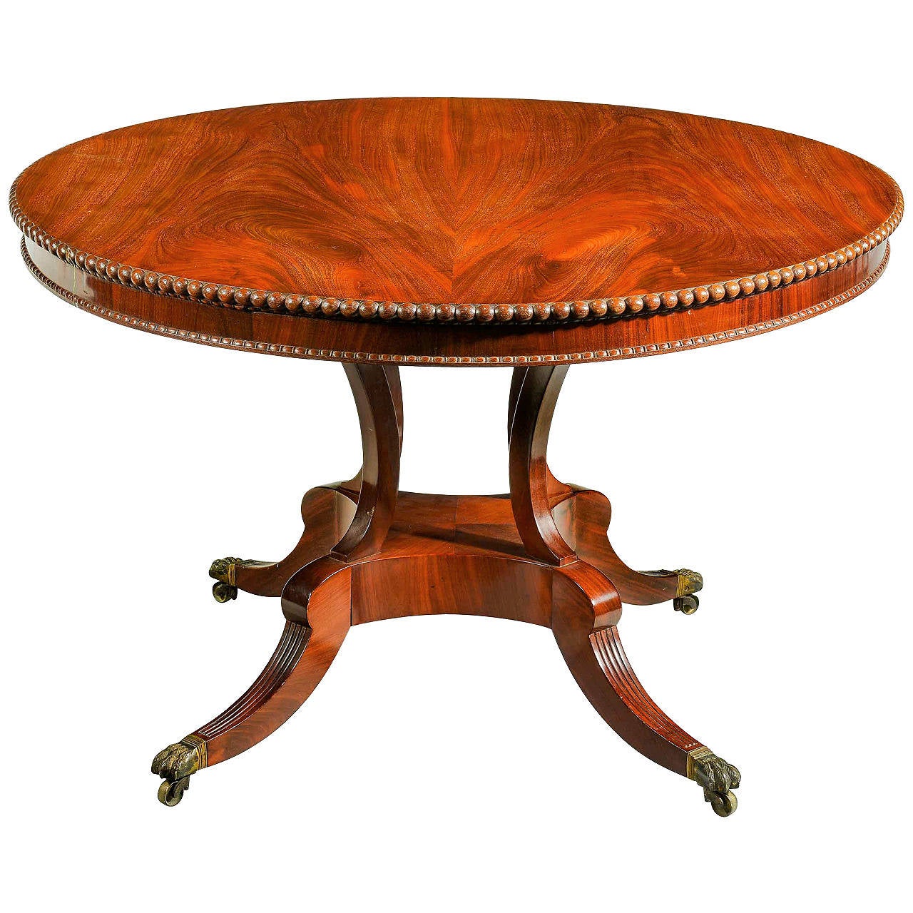 Regency Period Mahogany Circular Occasional Table at 1stDibs