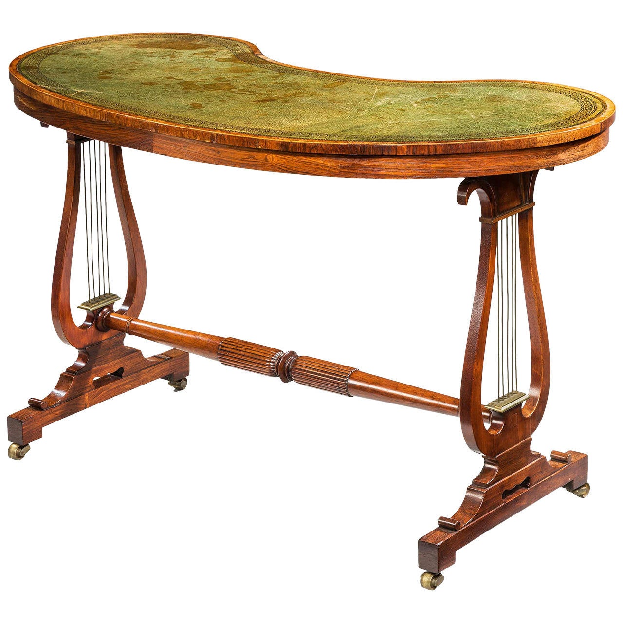 George III Period Metamorphic Satinwood Tambour-Top Desk For Sale at ...