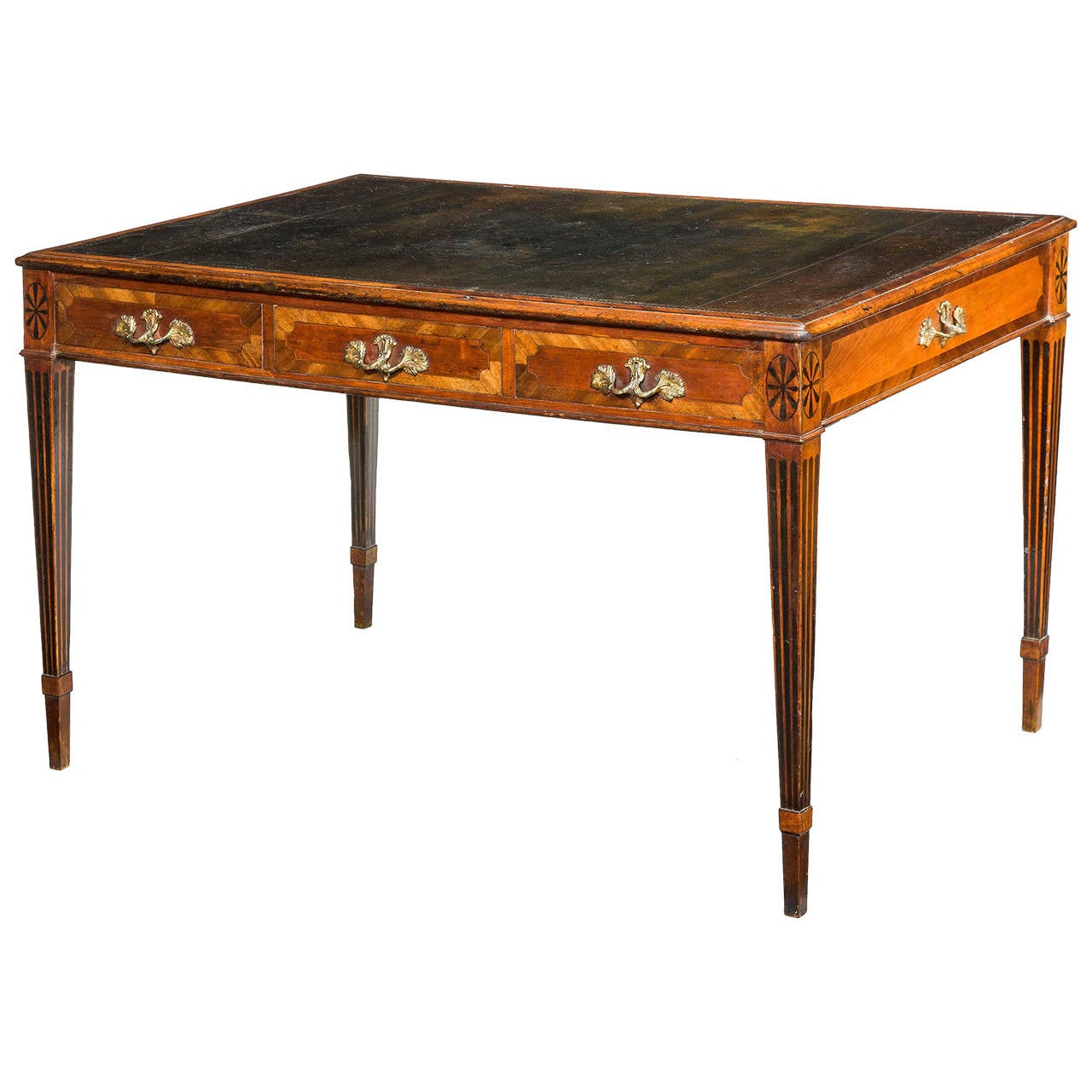 English George III Antique Mahogany One-Drawer Accent Writing Table ...