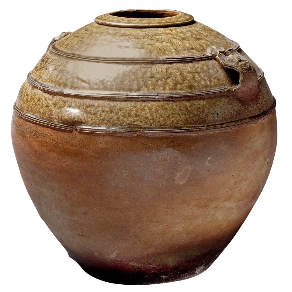 Ash Glazed Jar For Sale at 1stDibs