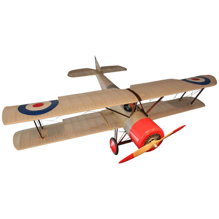 1950's Sopwith Strutter Airplane Model at 1stDibs