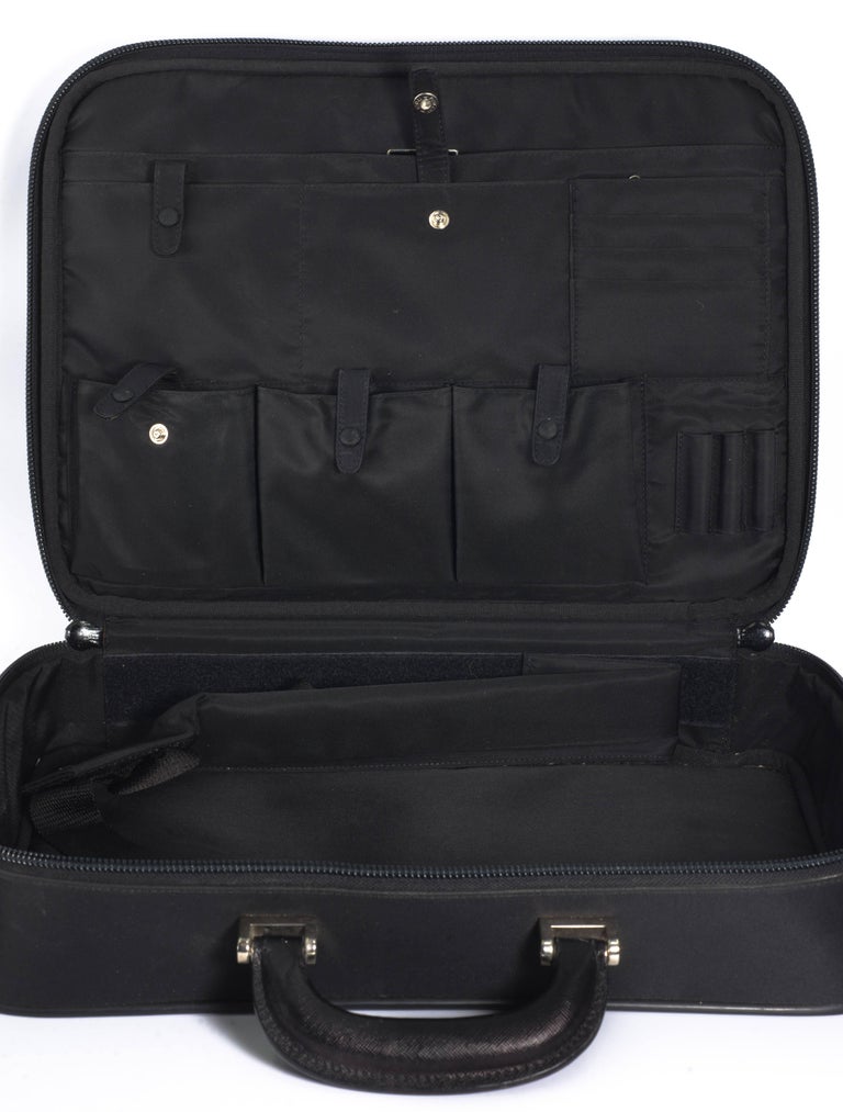 Prada Nero Nylon Computer Shoulder Briefcase at 1stDibs | prada ...