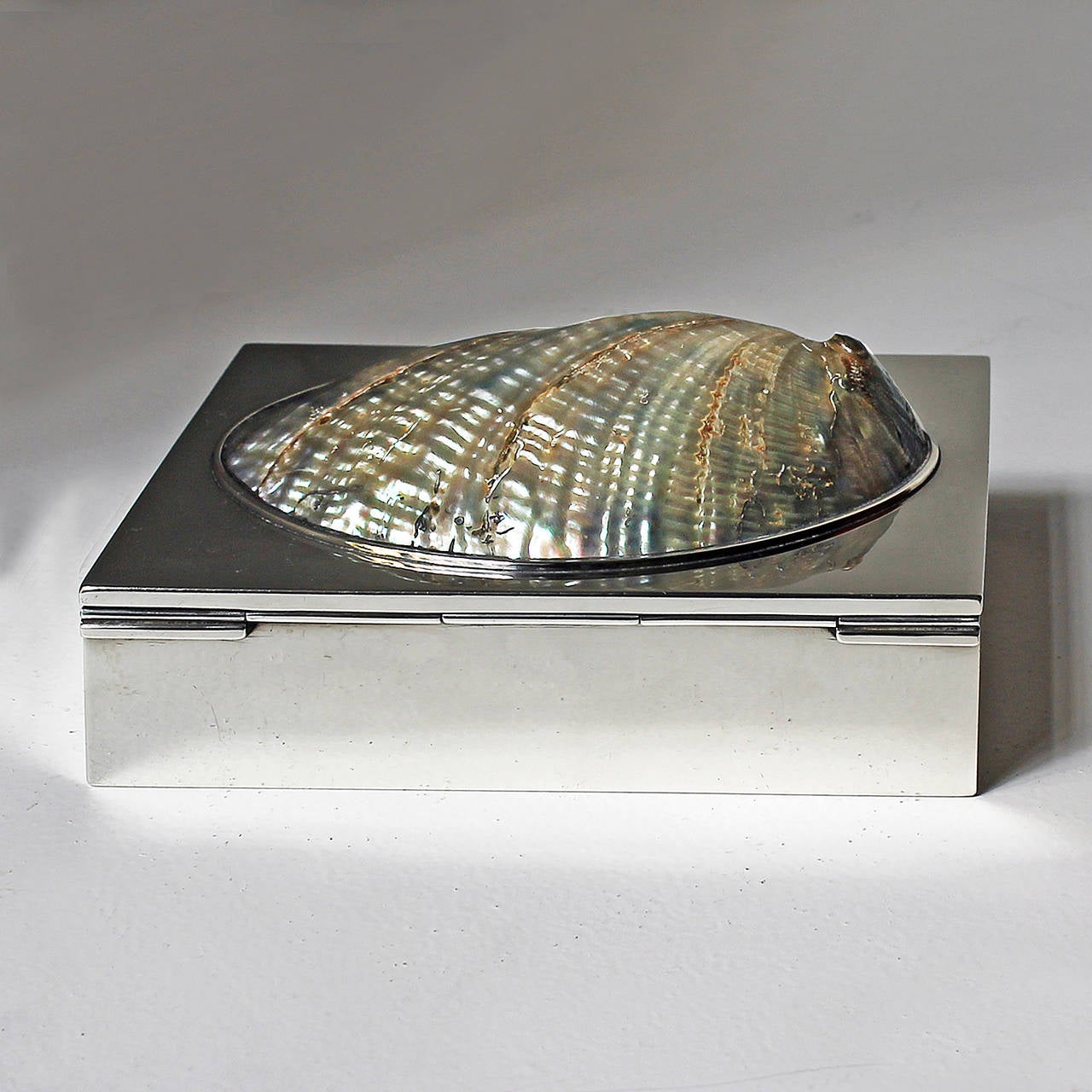 Sterling silver box at 1stdibs