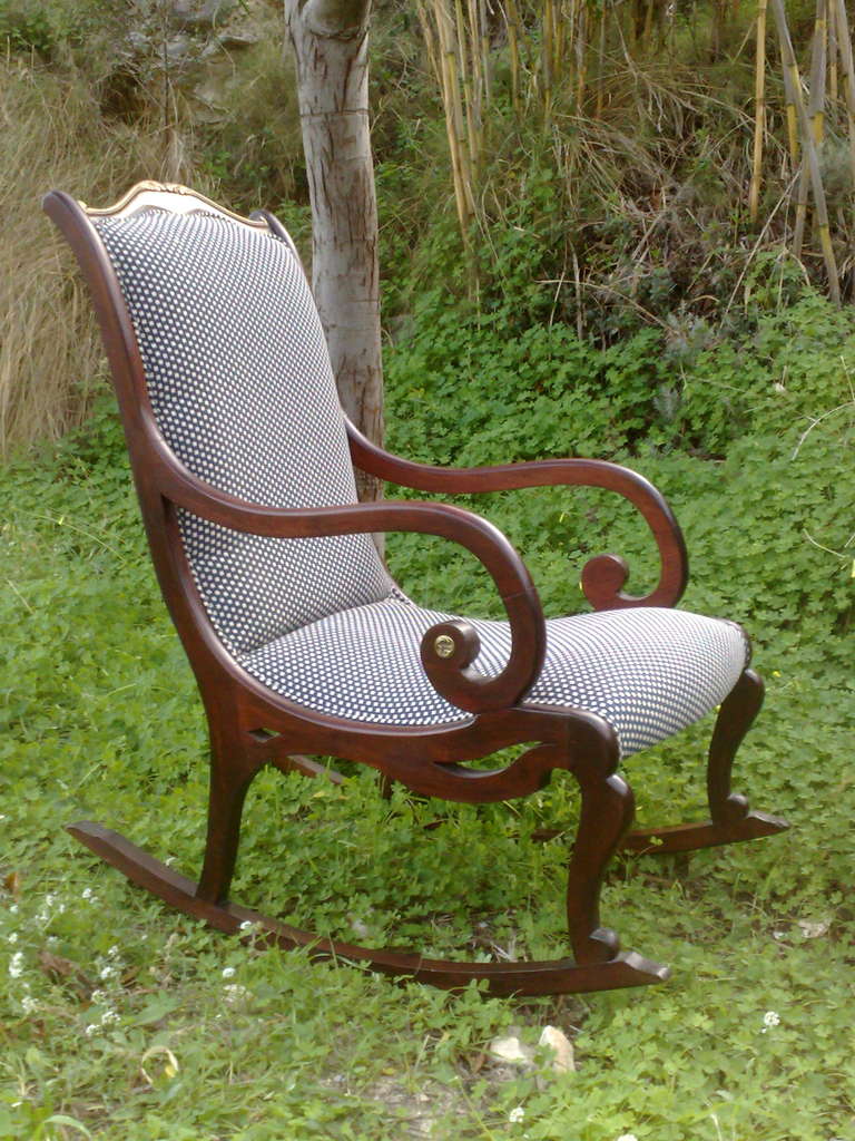 Victorian Style Rocking Chair For Sale at 1stDibs
