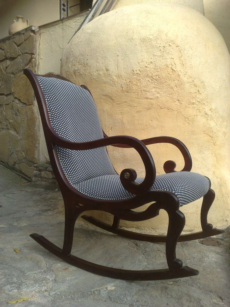 Victorian Style Rocking Chair For Sale at 1stDibs
