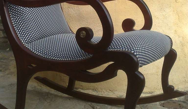 Victorian Style Rocking Chair For Sale at 1stDibs