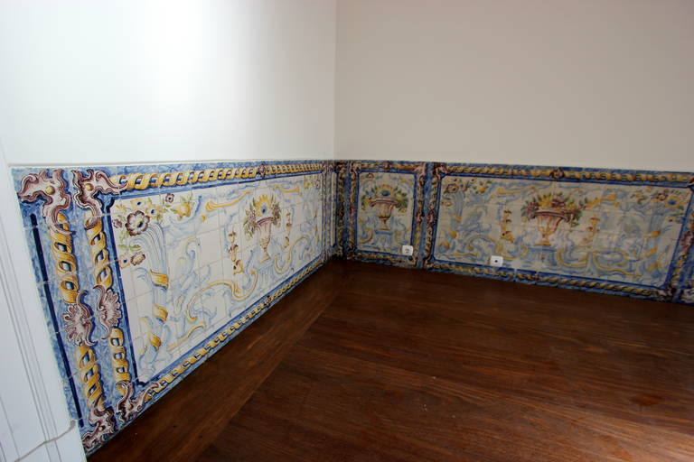 Portuguese Polychrome Tile Panels at 1stDibs