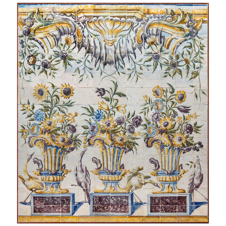 Polychrome Portuguese Tile Panel at 1stDibs
