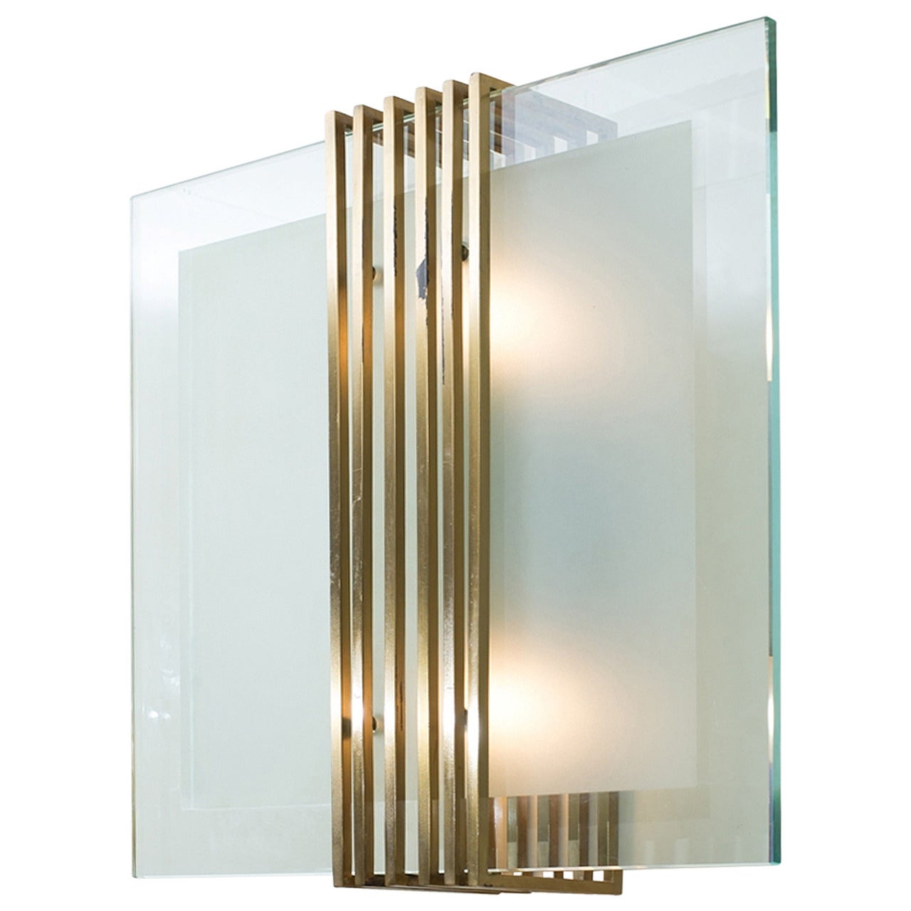 Large Square Wall Lamp at 1stDibs