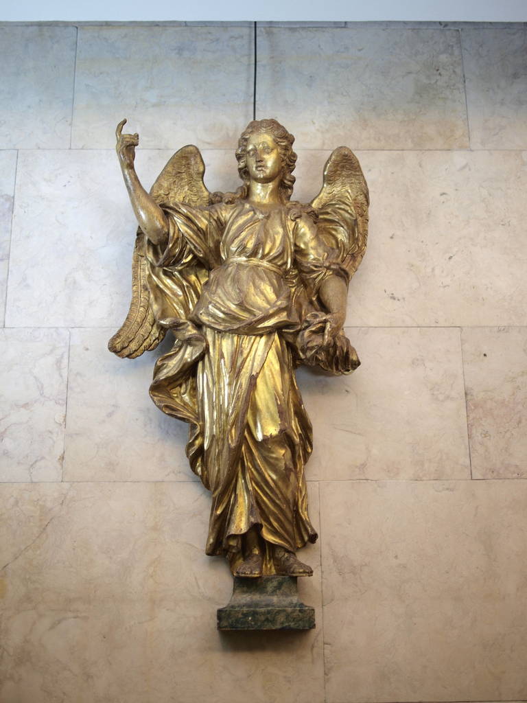 Pair of 18th Century French Angels For Sale at 1stDibs