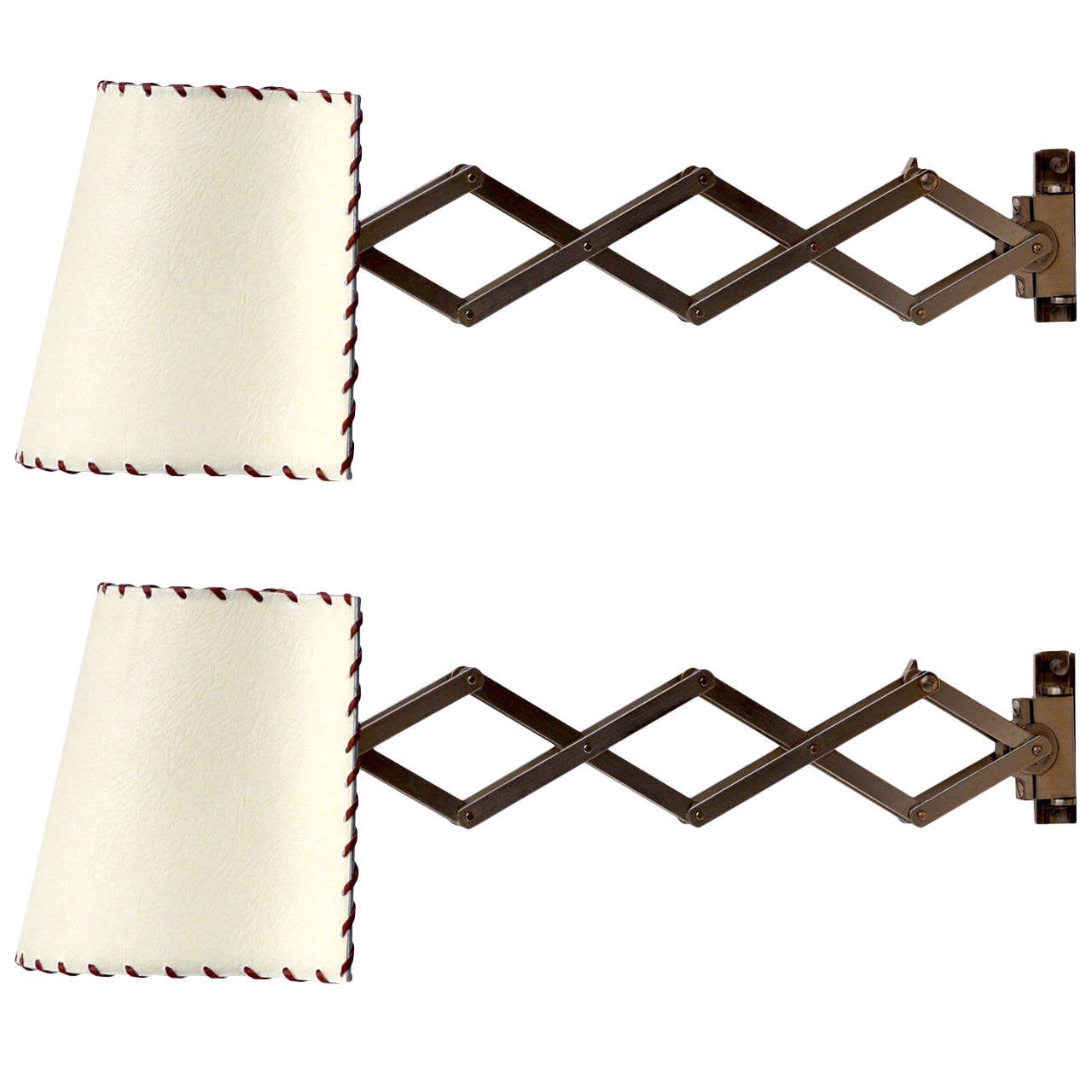 Alfred Muller Accordion Wall Lamps at 1stDibs