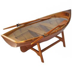 One of a Kind Rowboat Sofa Table For Sale at 1stDibs | row boat coffee ...