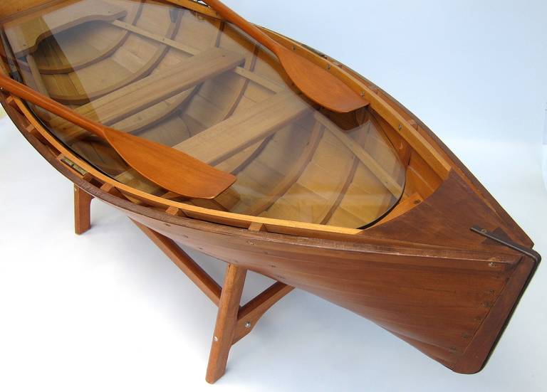 One of a Kind Rowboat Sofa Table For Sale at 1stDibs | row boat coffee ...