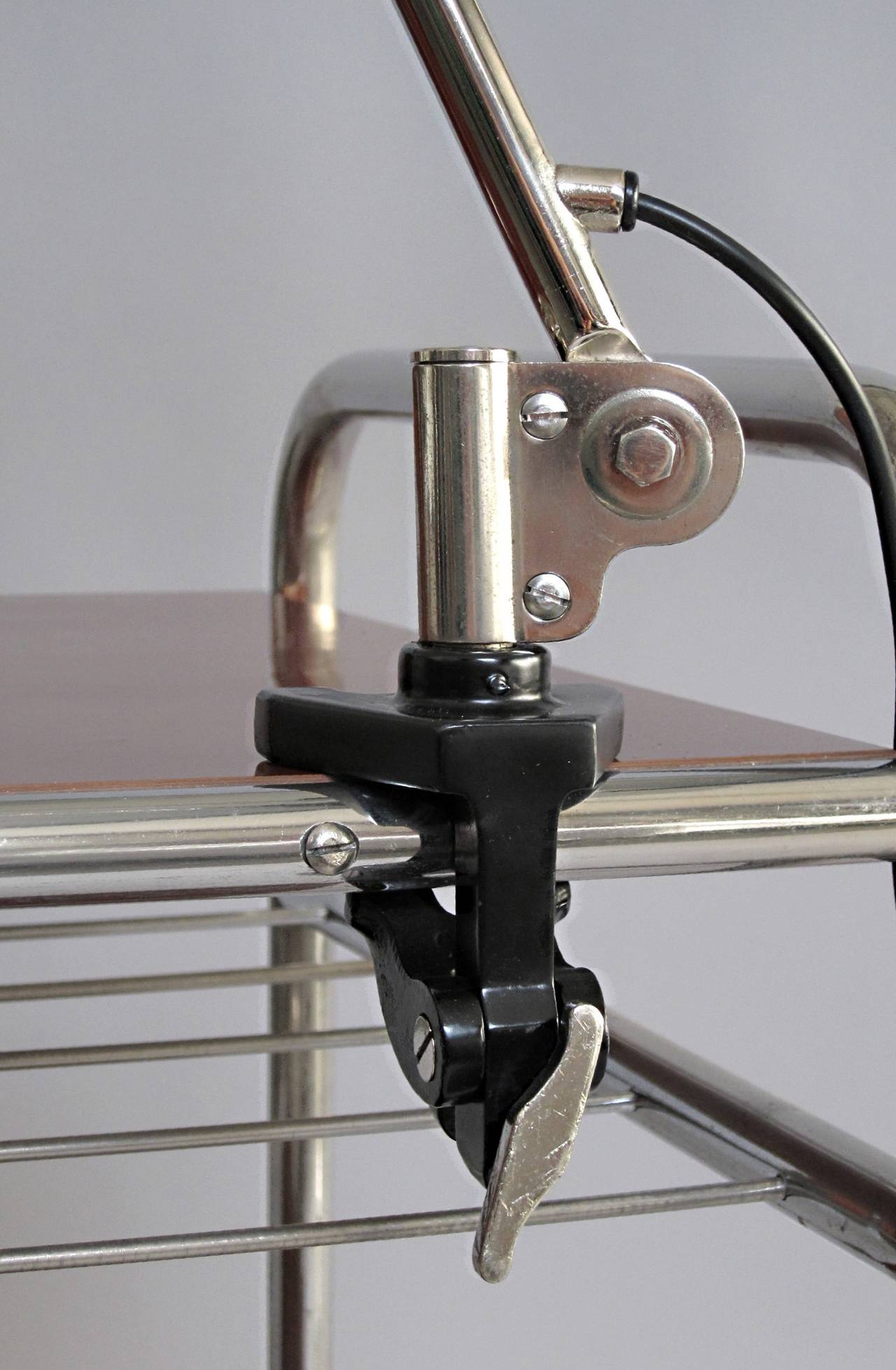 Workshop Clamp Lamp by Belmag, 1940s at 1stDibs