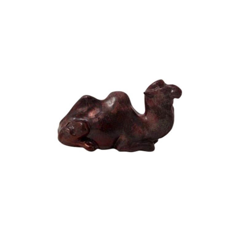 Unique Karl Hansen Reistrup for Kohler, Camel, Red Luster Glaze, 1890s ...