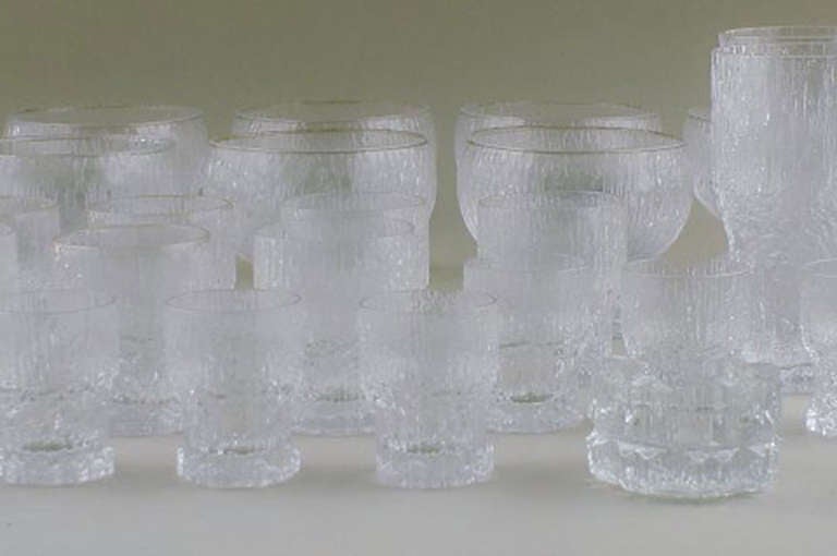 Iittala Ultima Thule Glass Service, Modern Finnish Design by Tapio ...