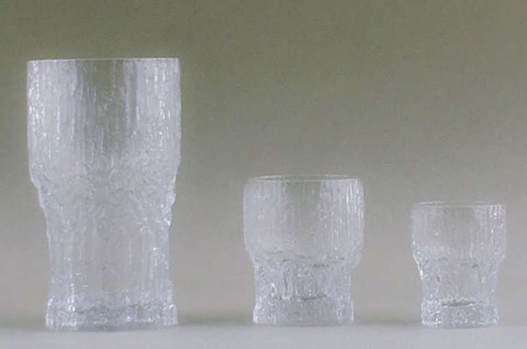 Iittala Ultima Thule Glass Service, Modern Finnish Design by Tapio ...