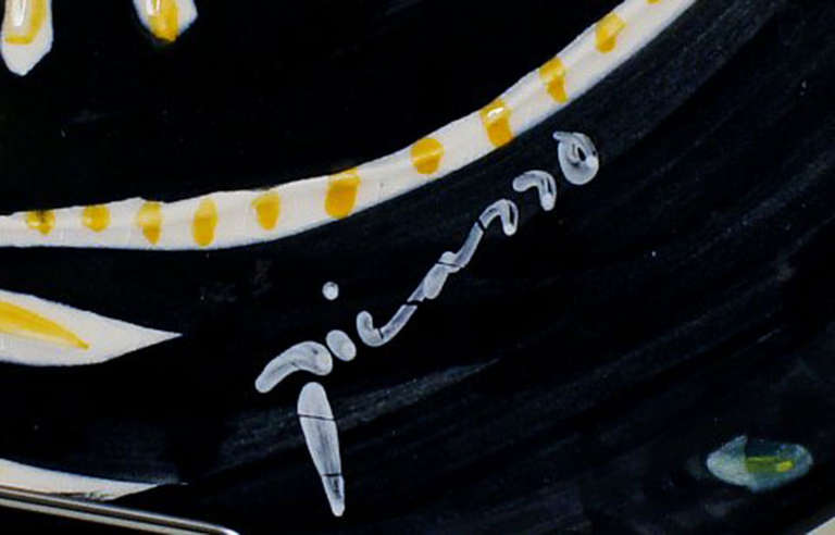 Large Pablo Picasso Platter in Art Pottery Decorated with a Fish at 1stDibs