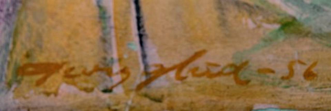 Georg Glud Still Life Oil on Canvas For Sale at 1stDibs