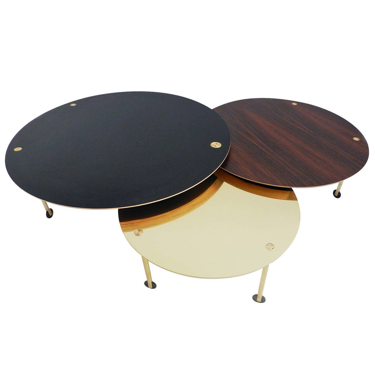 Extendable Rolling Coffee Table Model SFG13, Limited Edition of Five at ...