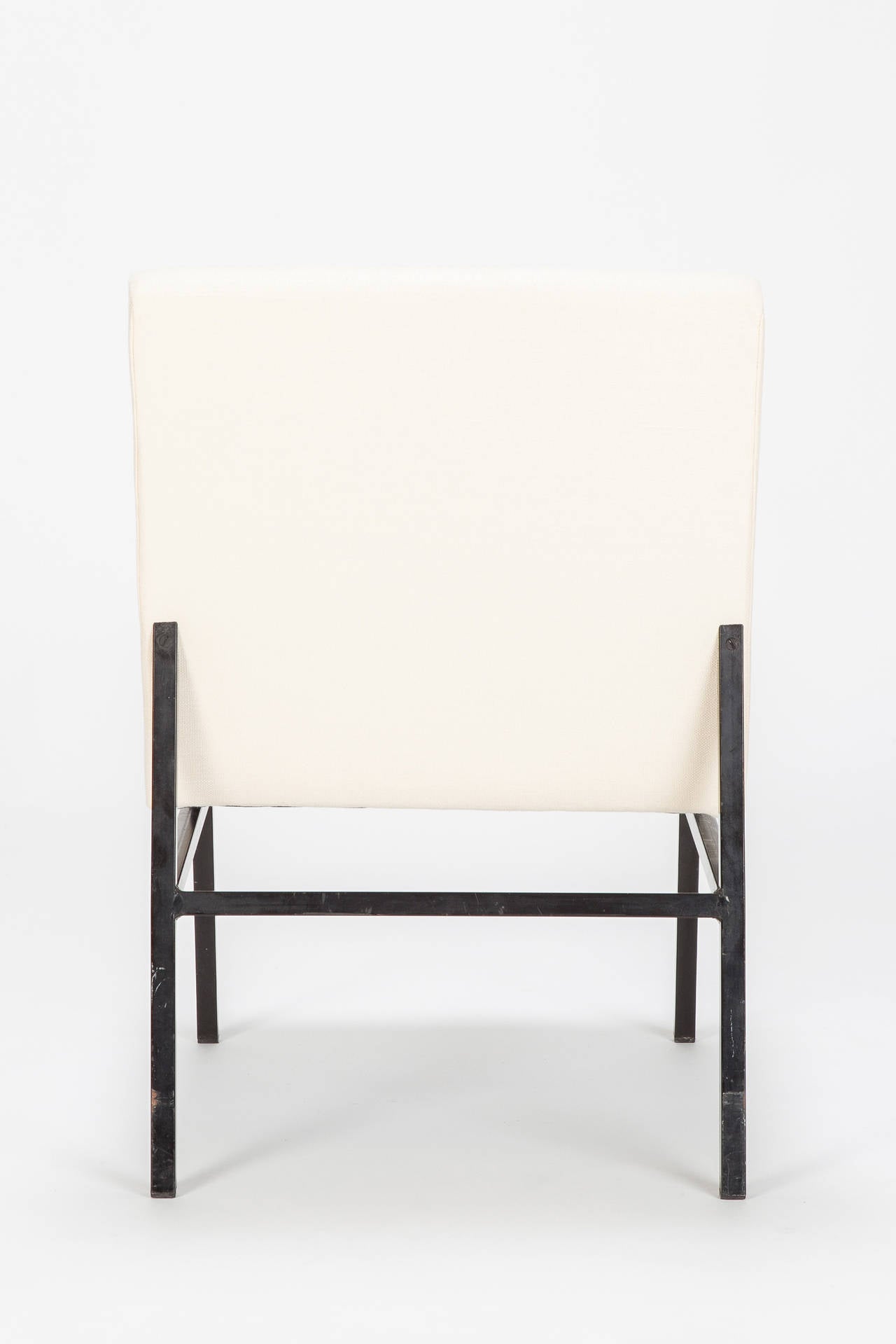 French Steel Tube Lounge Chair 50's at 1stDibs