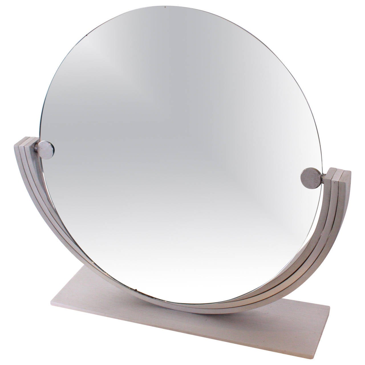 Large Table Mirror in Marble and Brass, Italy, 1960s at 1stdibs