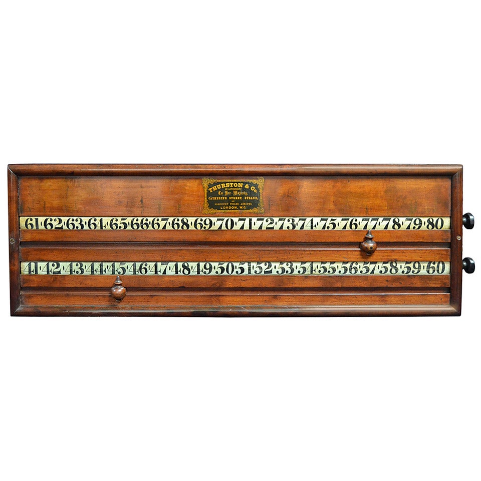 Antique Billiard, Snooker Scoring Board, circa 1860 at 1stDibs