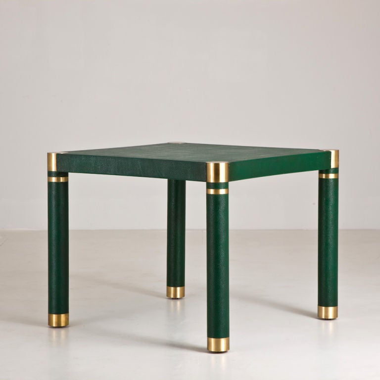 Karl Springer Style Games Table, 1970s at 1stDibs