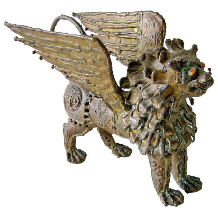 Pal Kepenyes Bronze Mid Century Modern Winged Gryphon Sculpture For ...