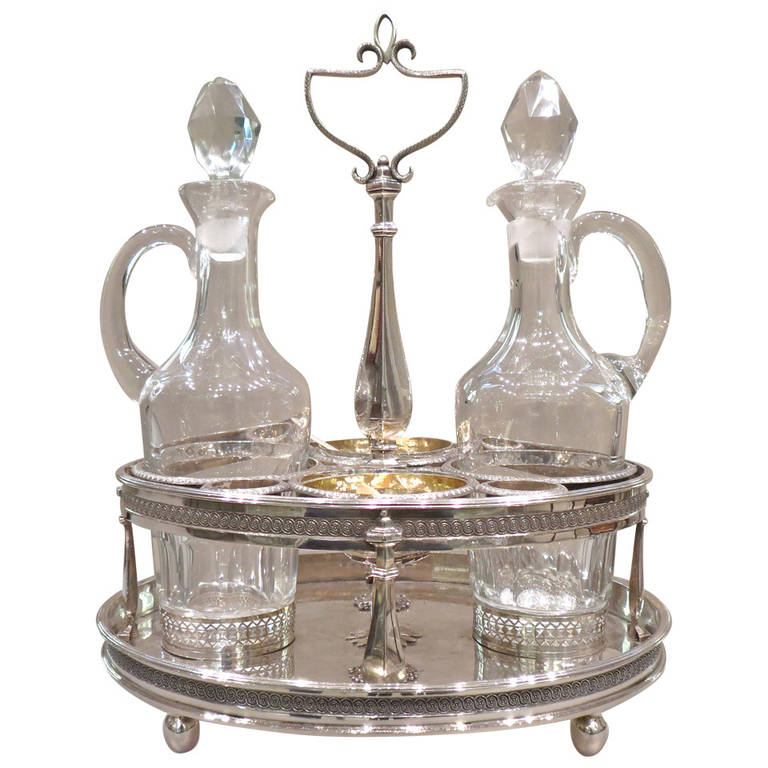French Silver Cruet Stand, Paris, circa 1797-1798 at 1stDibs