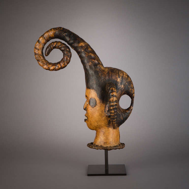 Rare Ekoi Mask from Nigeria at 1stDibs