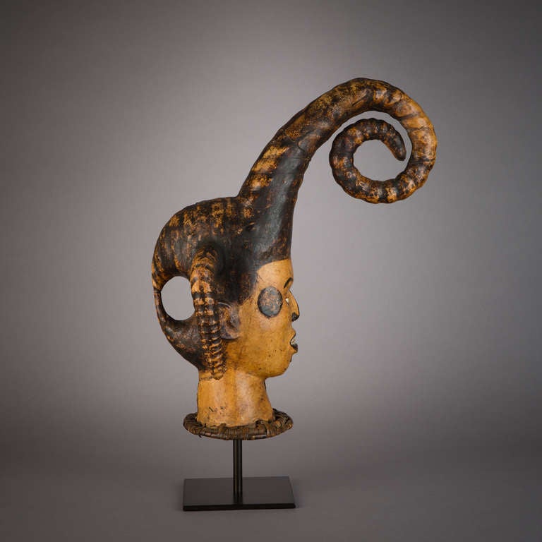 Rare Ekoi Mask from Nigeria at 1stDibs