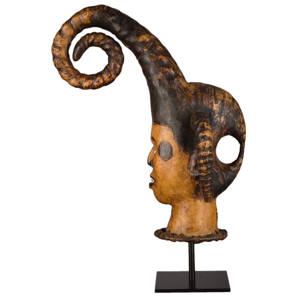 Rare Ekoi Mask from Nigeria at 1stDibs