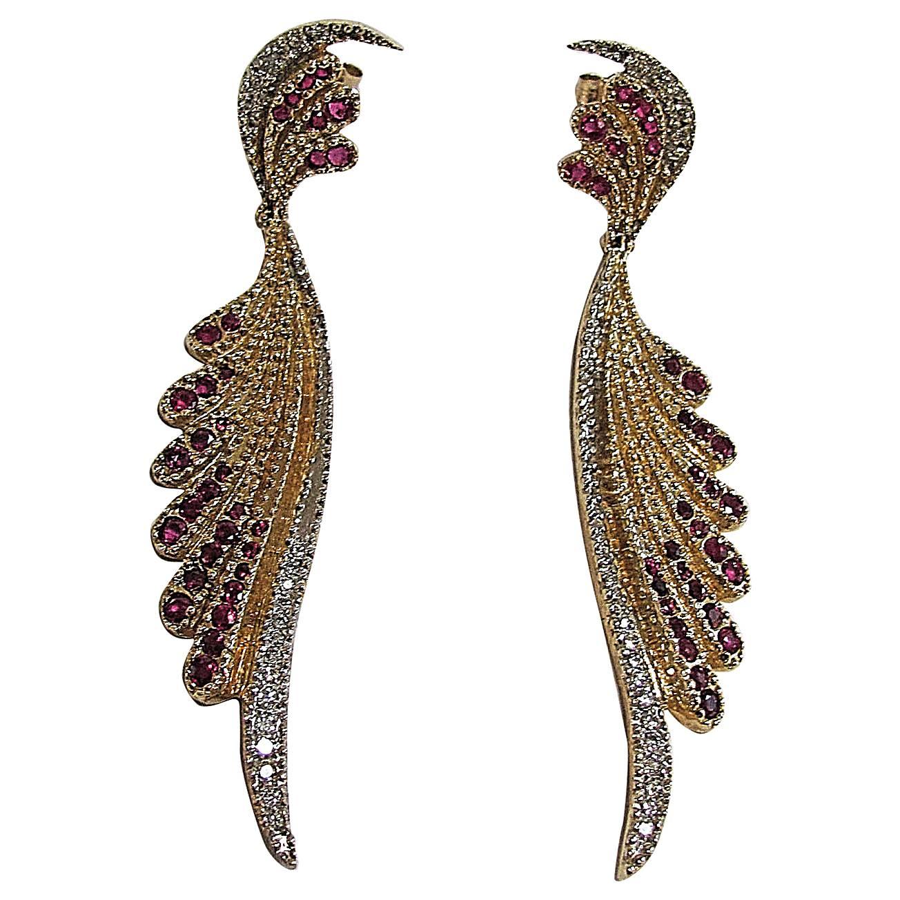 Erte Earrings - 3 For Sale on 1stDibs | erte jewelry