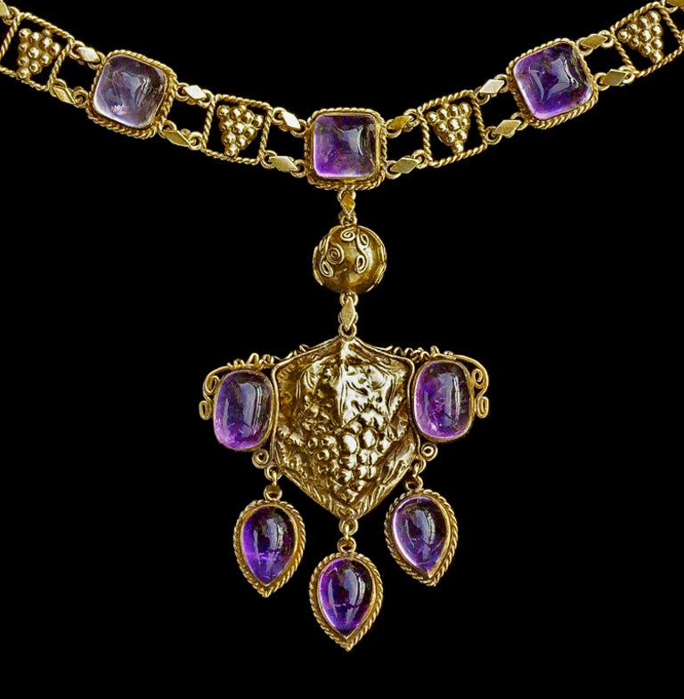 John Paul Cooper Arts and Crafts Grapevine Necklace For Sale at 1stDibs