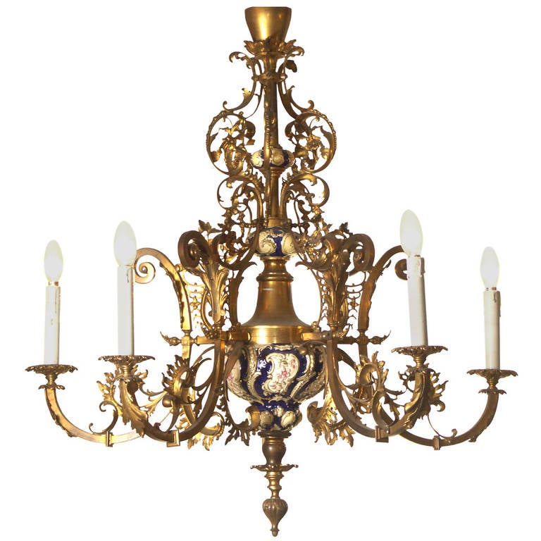 19th Historistic Baroque or Rococo Chandelier For Sale at 1stdibs