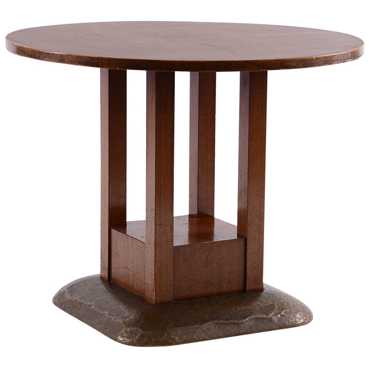 Round Josef Hoffmann Table from the Sanatorium Purkersdorf at 1stDibs