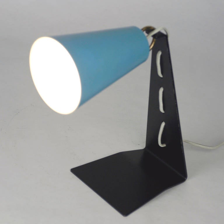 Rare Austrian "Hook" Kalmar Table Lamp at 1stdibs