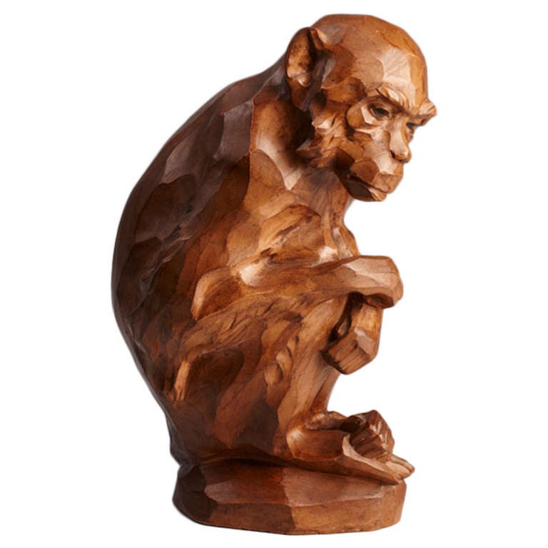 Sitting Monkey / Pottery Manufacture Amphora-Werke For Sale at 1stDibs