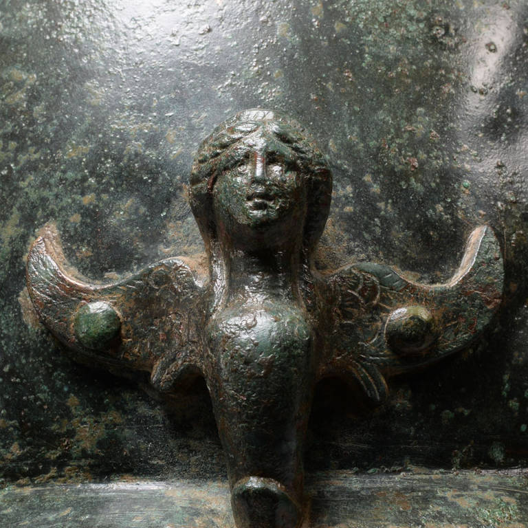Ancient Roman Bronze Mannheim Helmet with Siren Decoration, 50 BC at ...