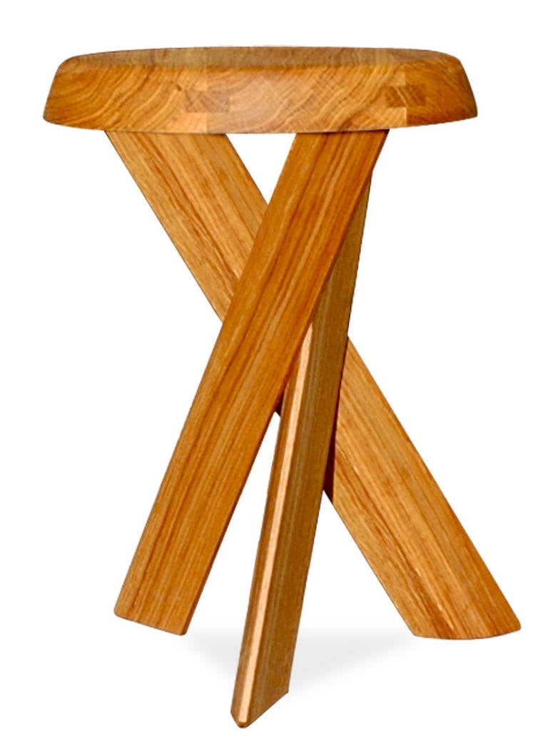 Tabouret Rond Bas S31A by Pierre Chapo at 1stDibs