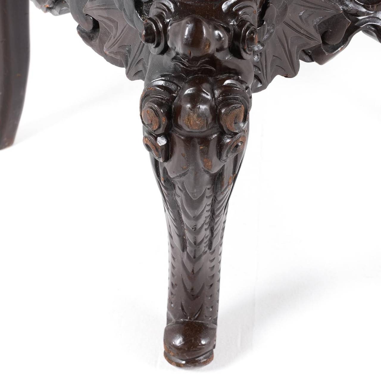 Carved Chinese Dragon Armchair For Sale at 1stDibs