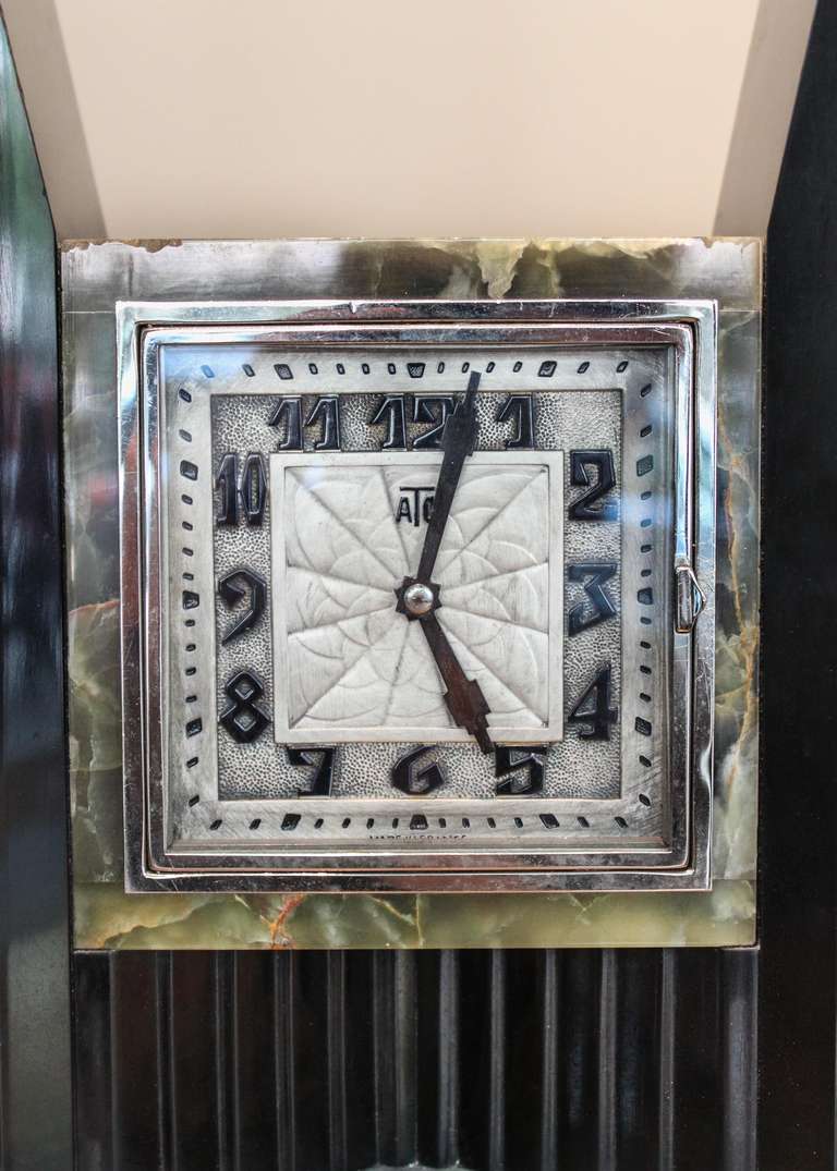 Art Deco Egyptian Revival Clock and Obelisks by ATO For Sale at 1stDibs ...