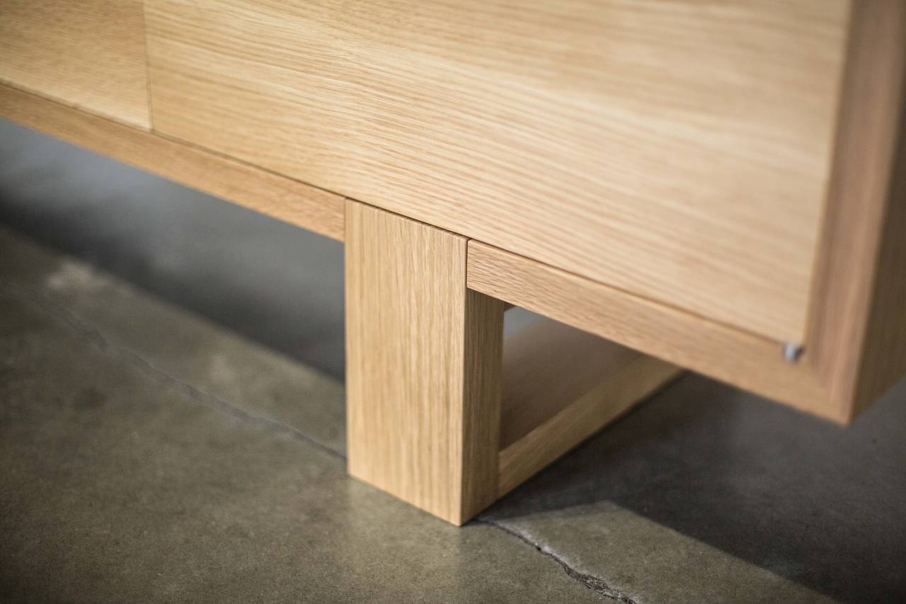 "Thru" Oak Credenza For Sale at 1stDibs