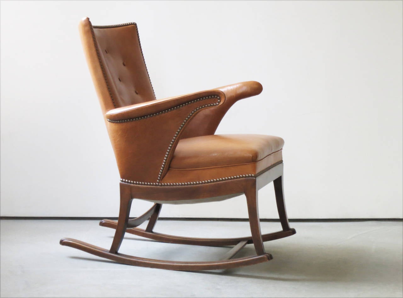 1930s Rocking Chair by Frits Henningsen at 1stDibs | 1930 rocking chair
