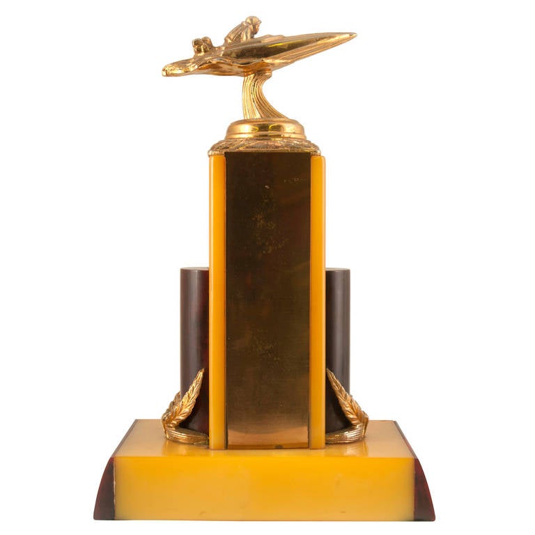 Art Deco Bakelite Speedboat Trophy For Sale at 1stDibs